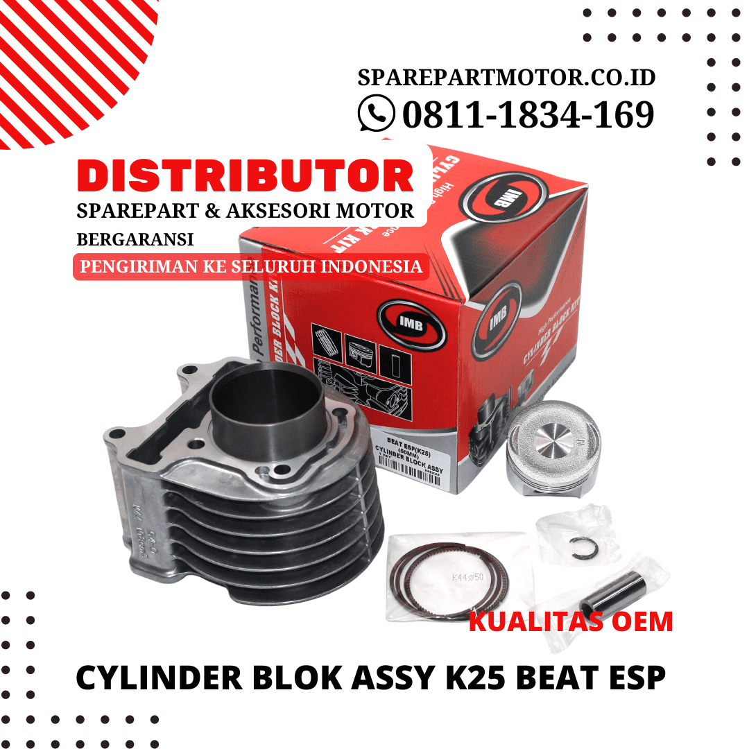 Cylinder Blok Assy K25 BEAT ESP - Sparepart Motor